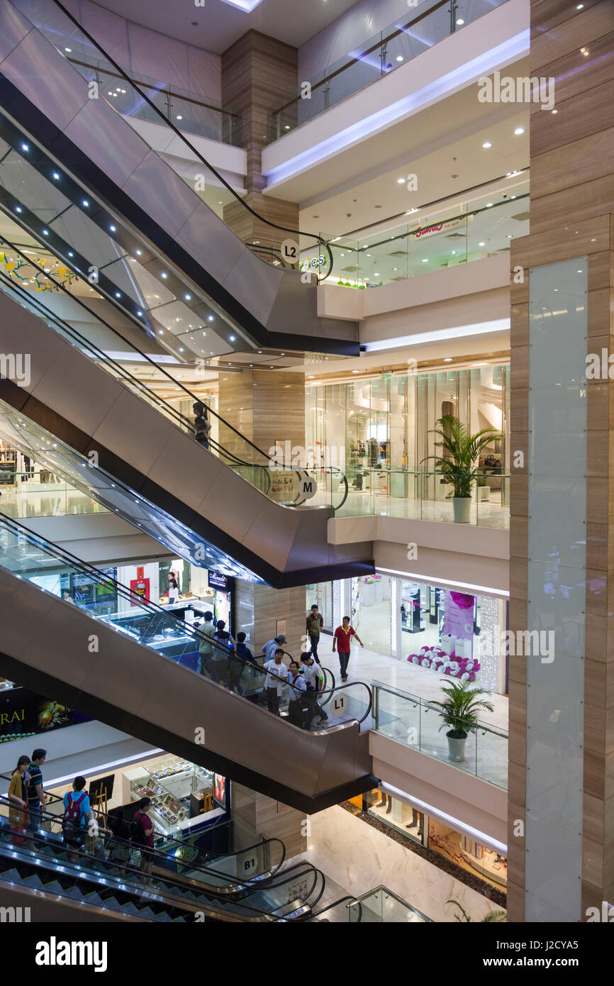 Vietnam, Ho Chi Minh City. Vincom Center Building, shopping mall ...