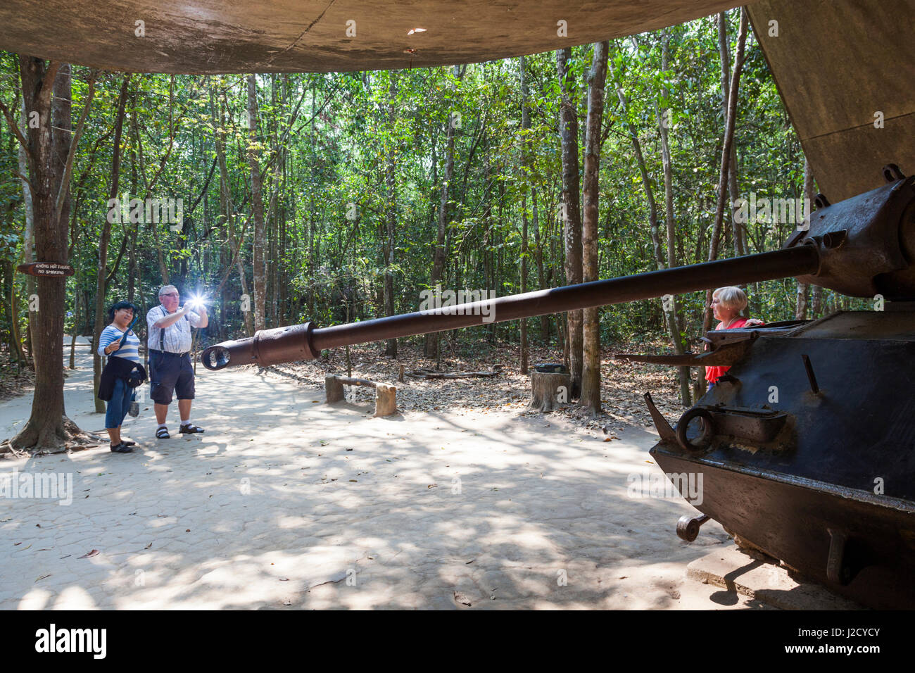 Vietnam, Cu Chi, Cu Chi Tunnels, former underground city used by the ...
