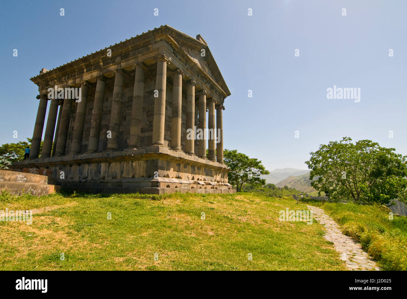 Hellenic temple of Garni, Armenia Stock Photo - Alamy