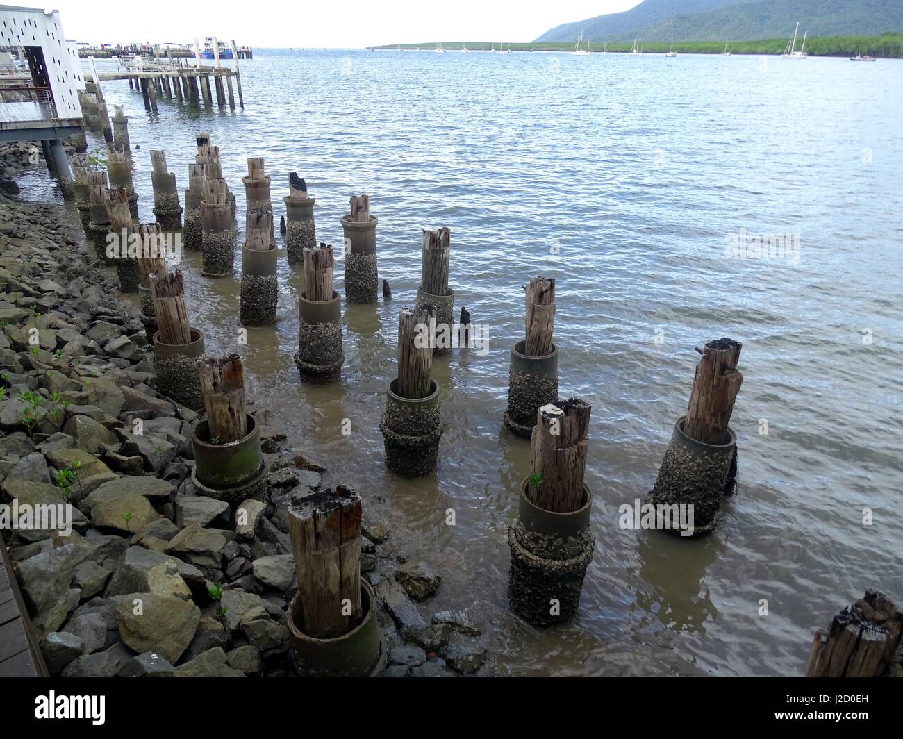 Old timber wharf hi-res stock photography and images - Alamy