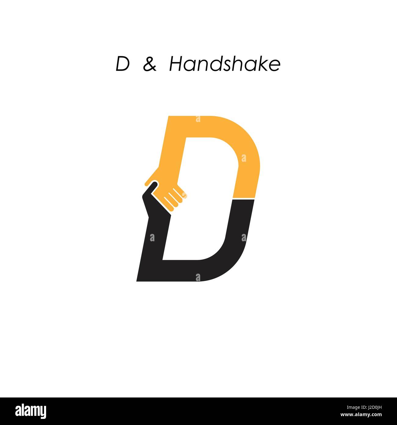 Creative D- letter icon abstract logo design vector template.Business ...
