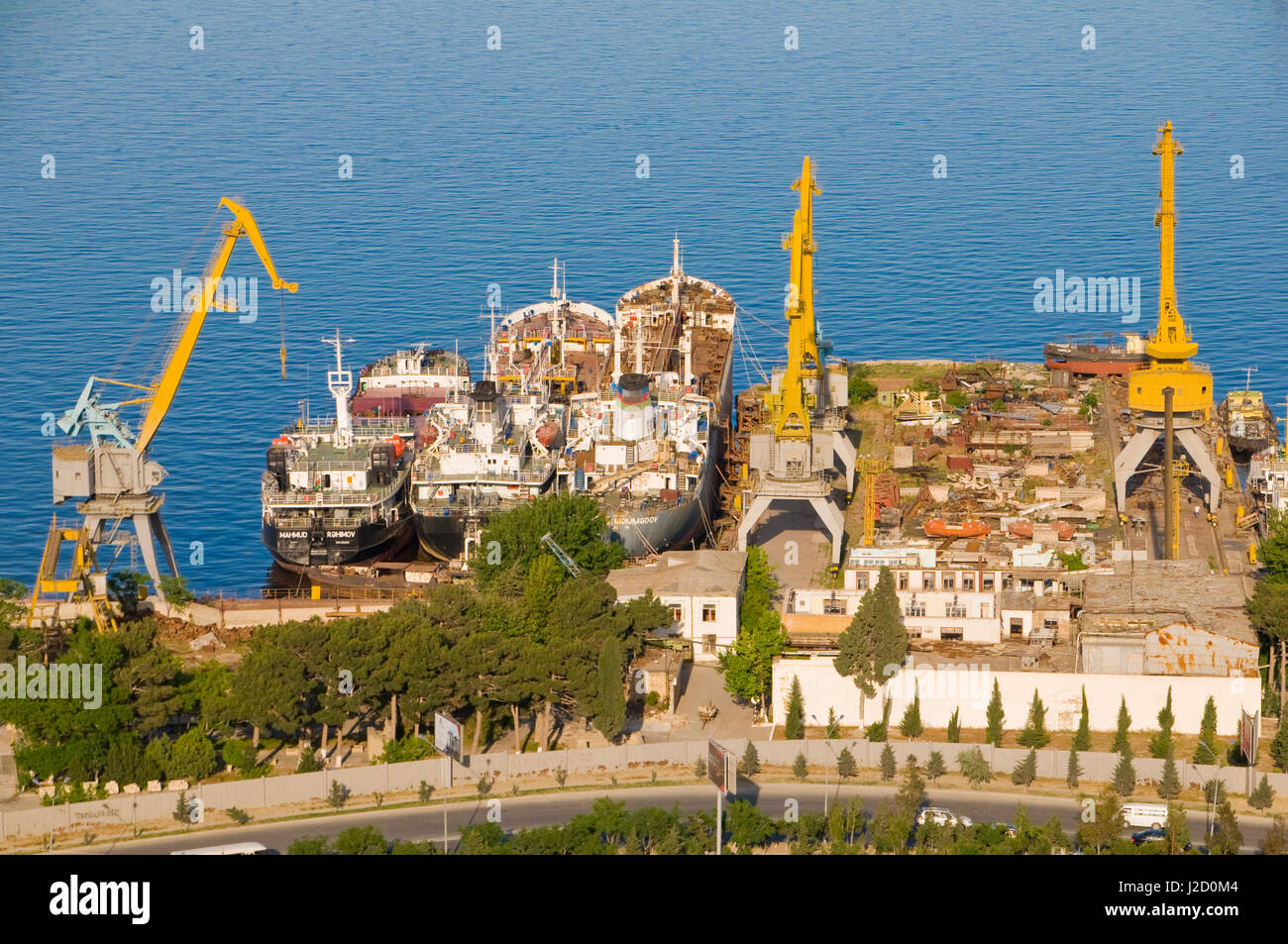 Baku city port panorama hi-res stock photography and images - Alamy
