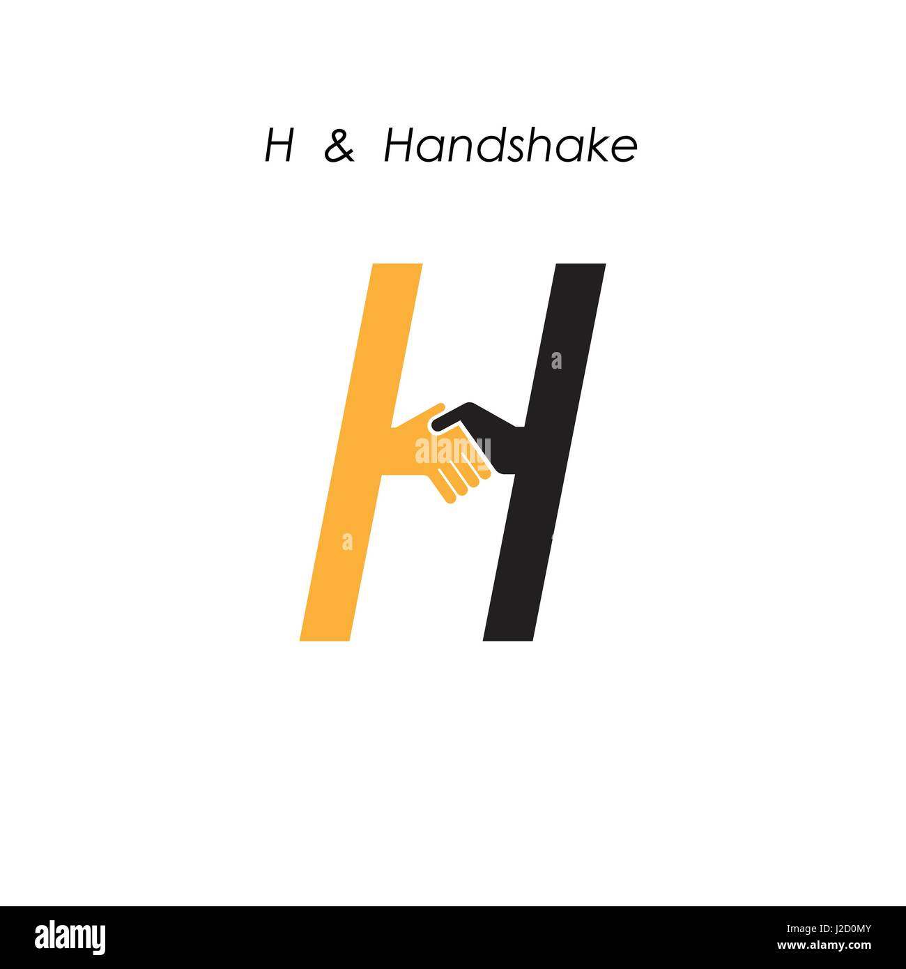 Creative H- letter icon abstract logo design vector template.Business ...