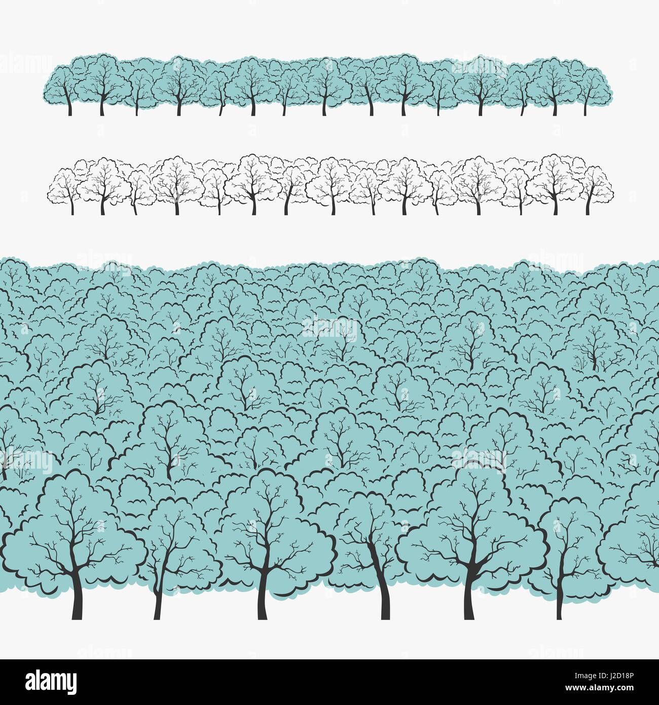 Set of Elements Tree and Forest Stock Vector Image & Art - Alamy