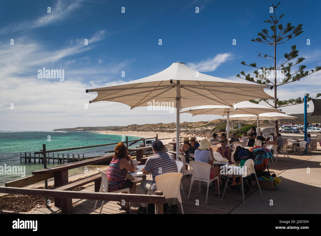 Southwest Australia, Gnarabup, The White Elephant outdoor cafe Stock ...