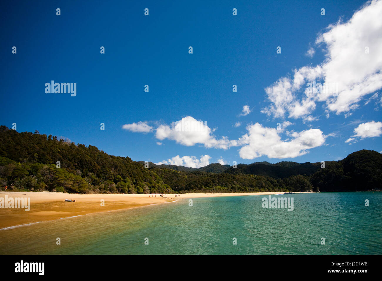 Stunning Anchorage beach in the middle of New Zealand's Abel Tasman ...