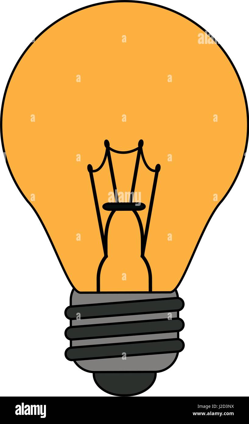 color graphic light bulb on icon Stock Vector Image & Art - Alamy