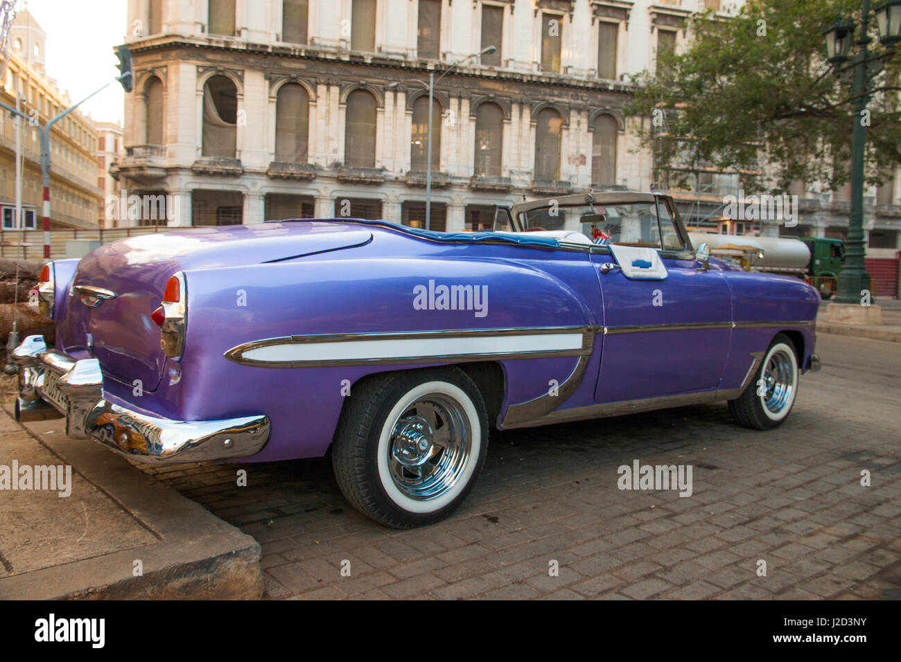 Caribbean, Cuba, Havana. 1954 Chevrolet Bel Air. Collectible, vintage ...