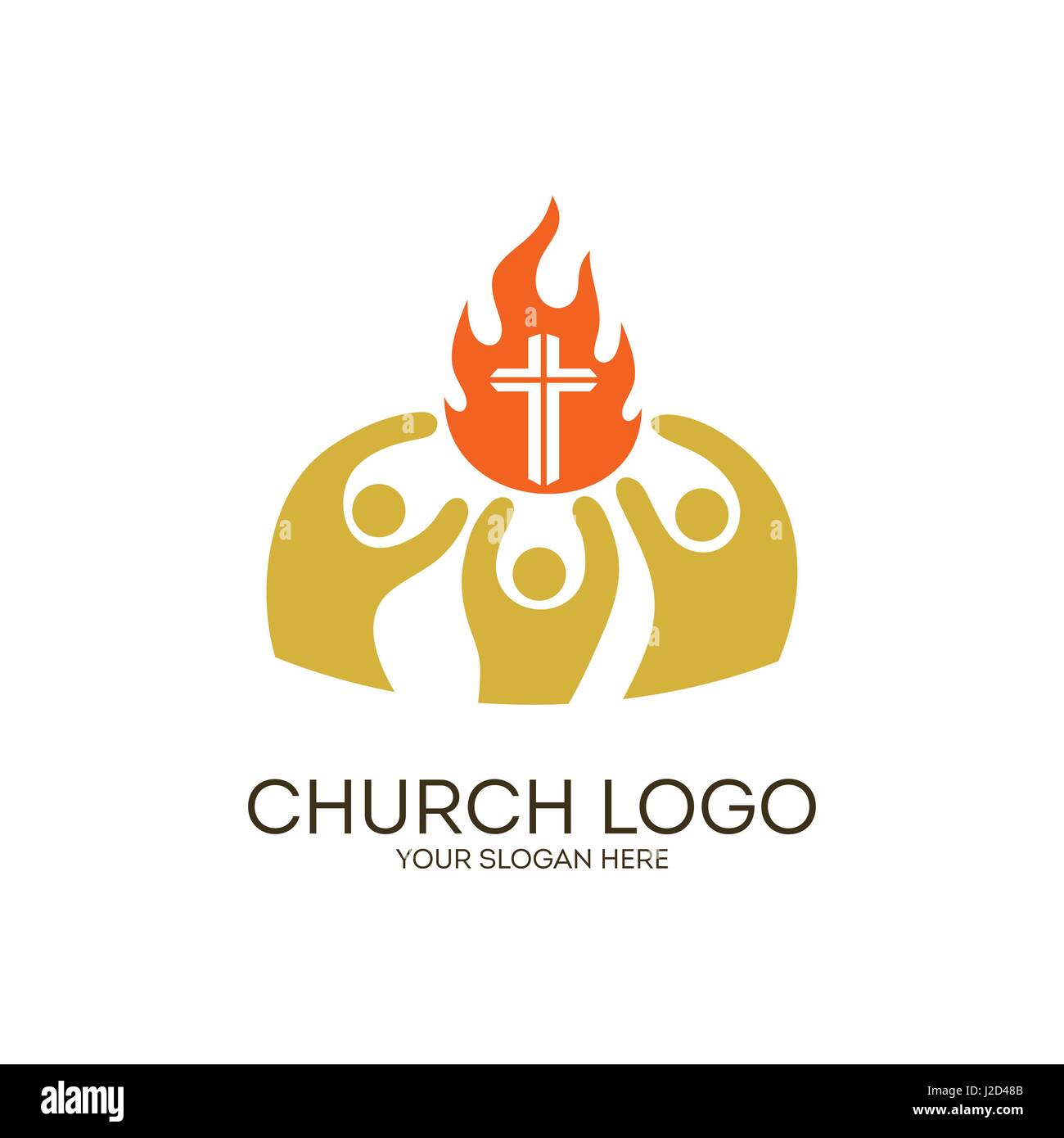 Church logo. Christian symbols. Unity in Jesus Christ Stock Vector ...