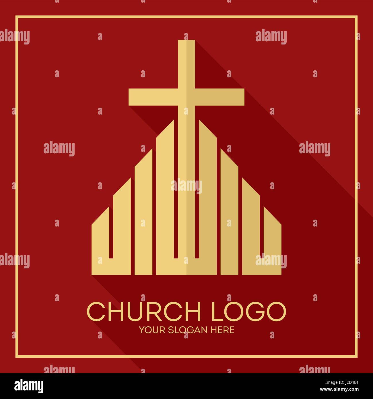 Church logo christian symbols altar Stock Vector Images - Alamy