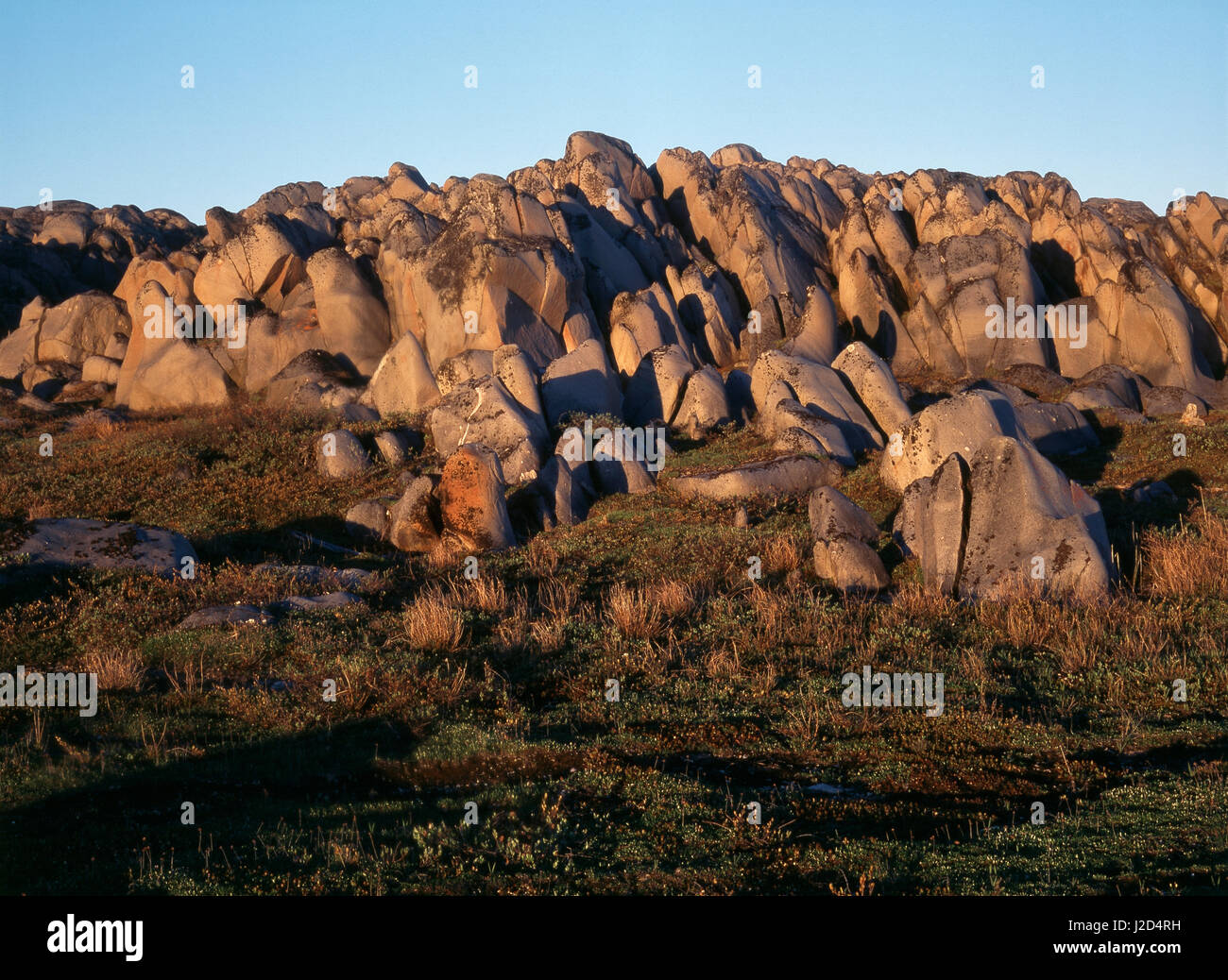 Canada, Manitoba, Churchill, rock formation near Hudson Bay (Large ...