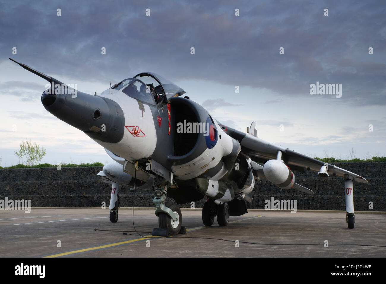 Harrier GR-3 at RAF Cosford Stock Photo - Alamy
