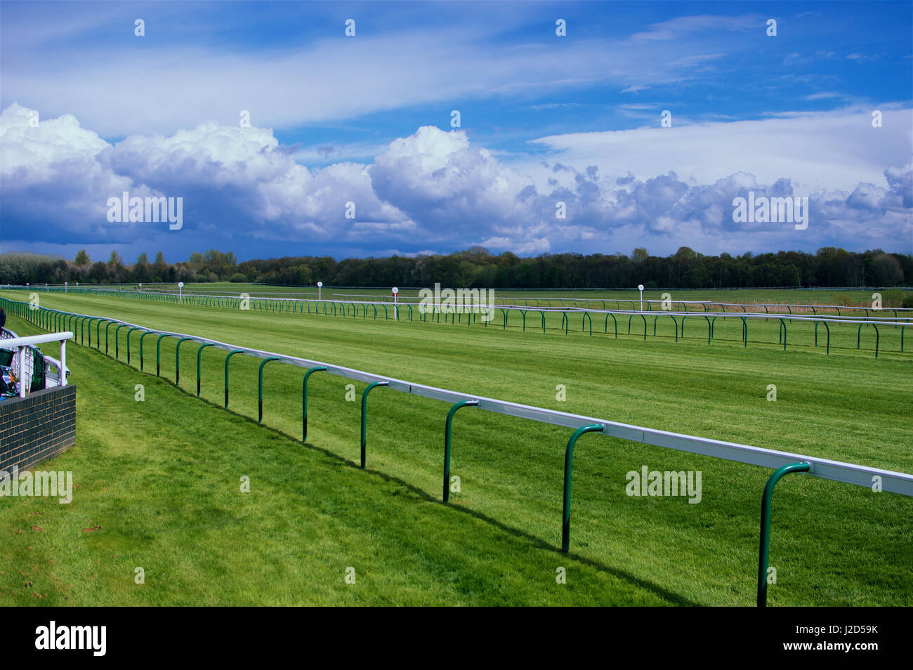 A Horse Race Track on a sunny day Stock Photo - Alamy