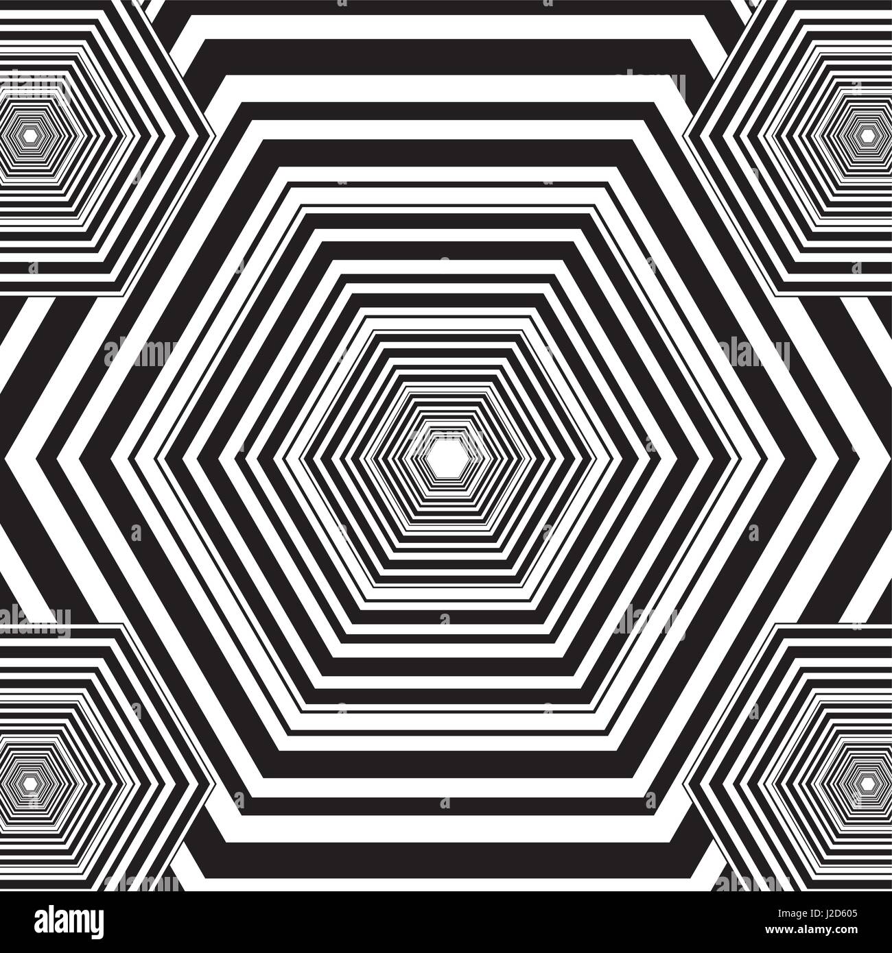 black and white hexagon geometric pattern background Stock Vector Image ...