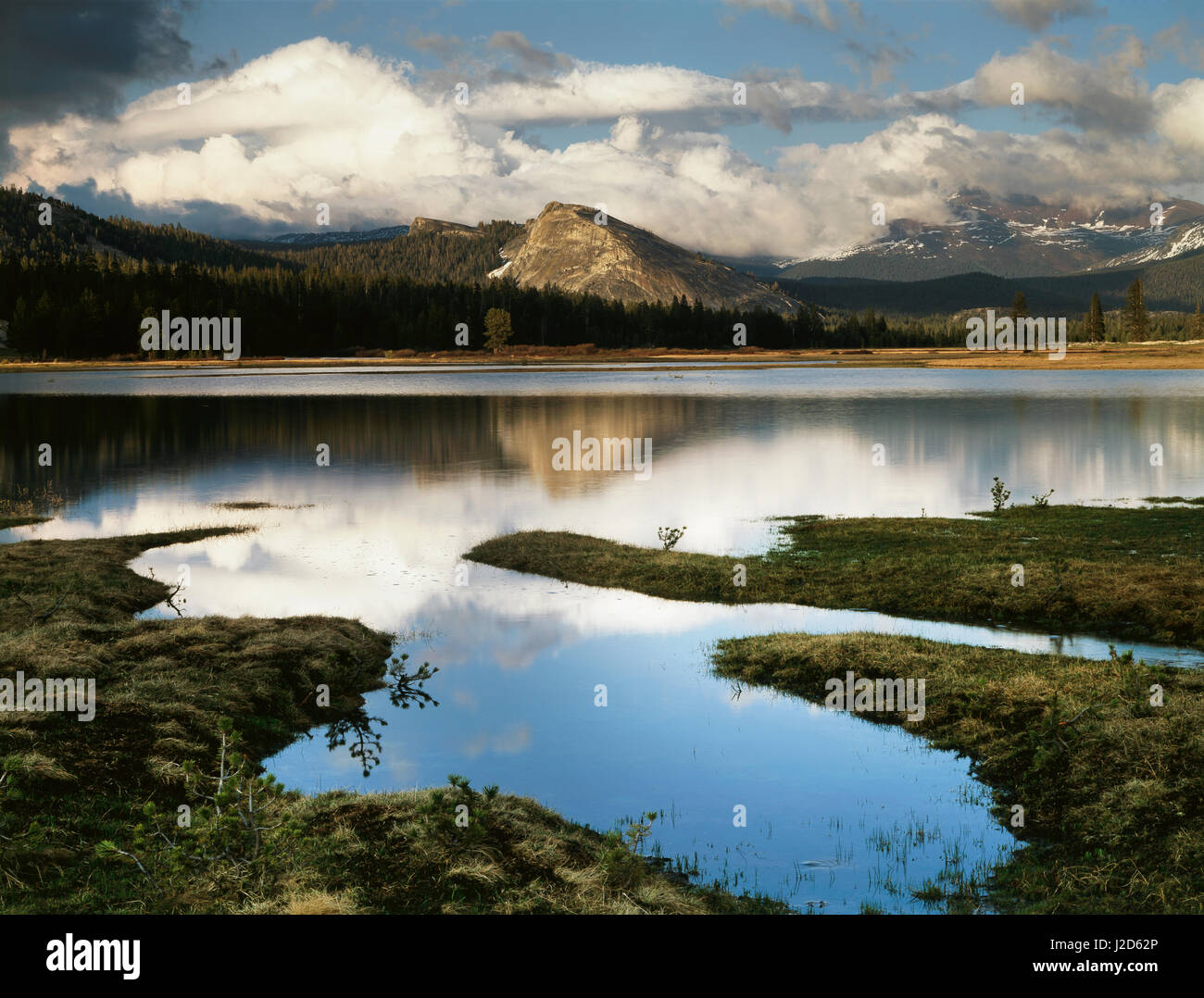USA, Pacific Northwest, Mountain scenic with a lake. (Large format ...