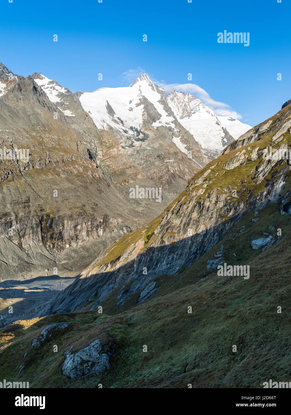 Mount Grossglockner (3798m), the highest mountain in Austria and symbol ...