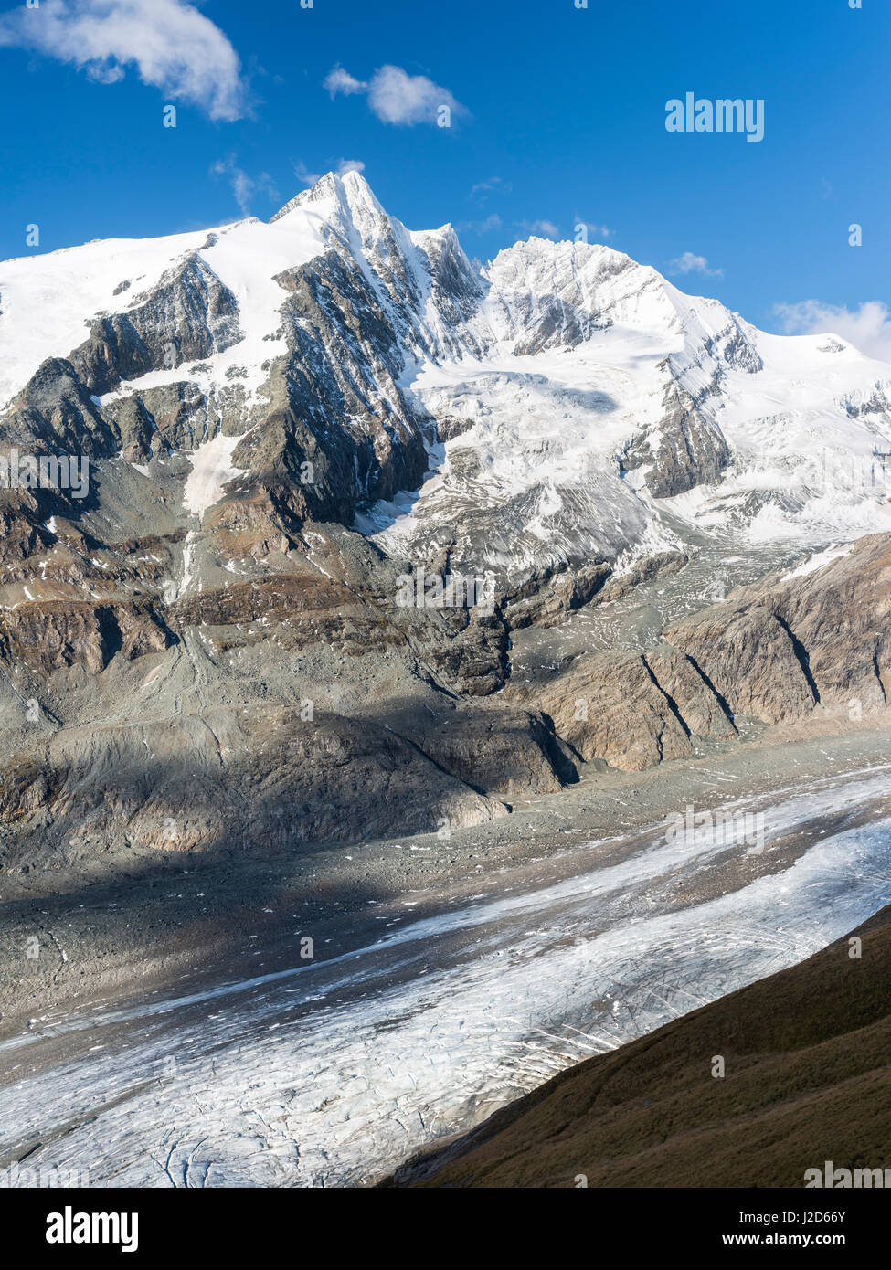 Mount Grossglockner (3798m), the highest mountain in Austria and symbol ...