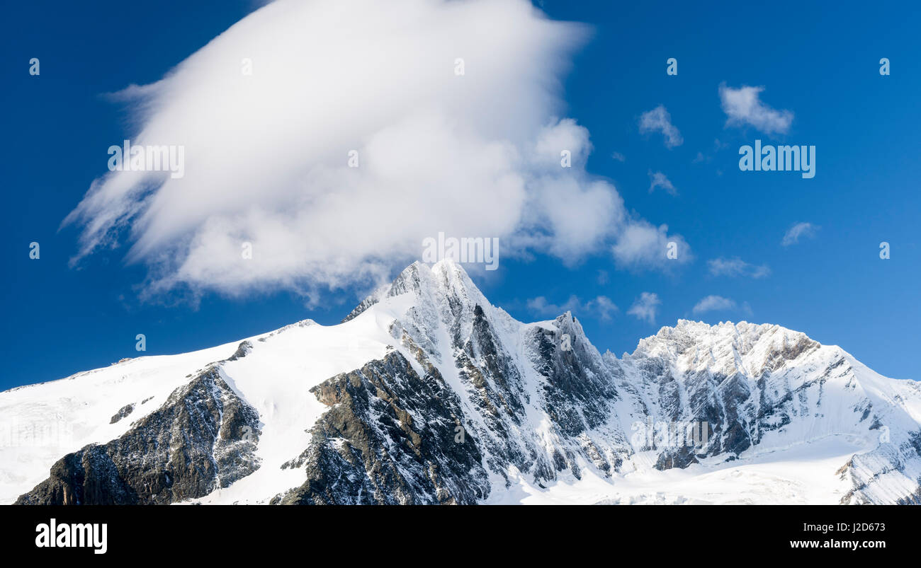 Mount Grossglockner (3798m), the highest mountain in Austria and symbol ...