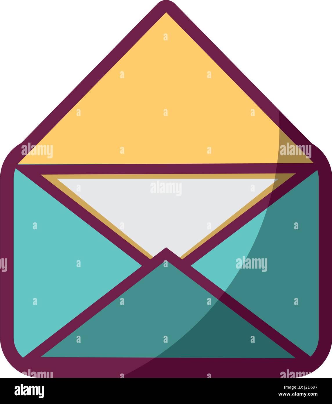 open letter message to communication concept icon Stock Vector Image ...