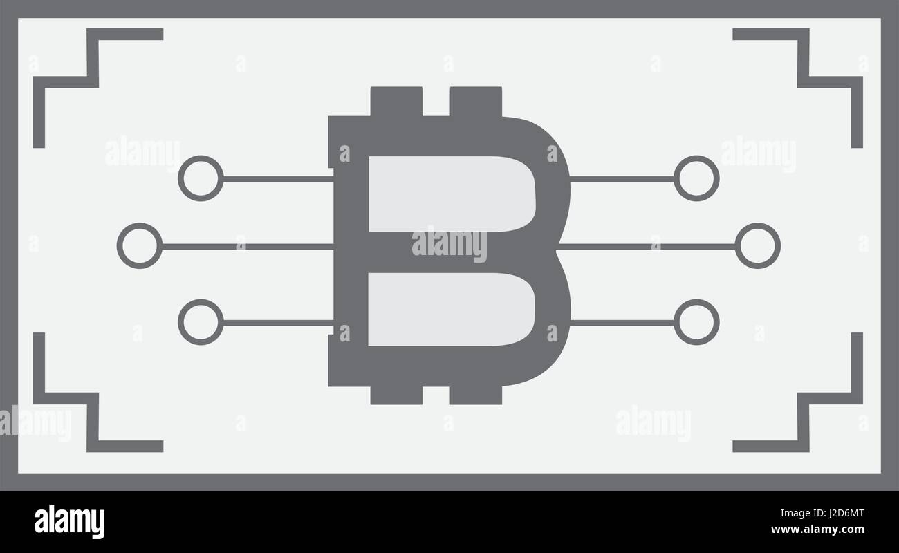 ticket with bitcoin circuits money currency Stock Vector Image & Art ...