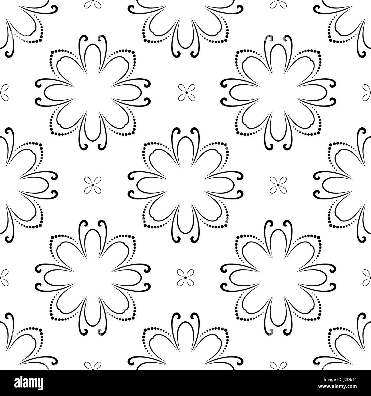 Fine floral line Cut Out Stock Images & Pictures - Alamy