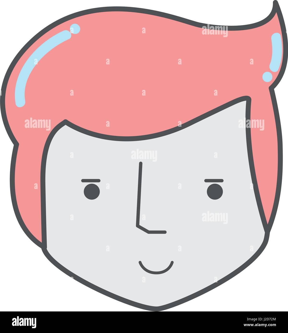 happy man head and nice face Stock Vector Image & Art - Alamy