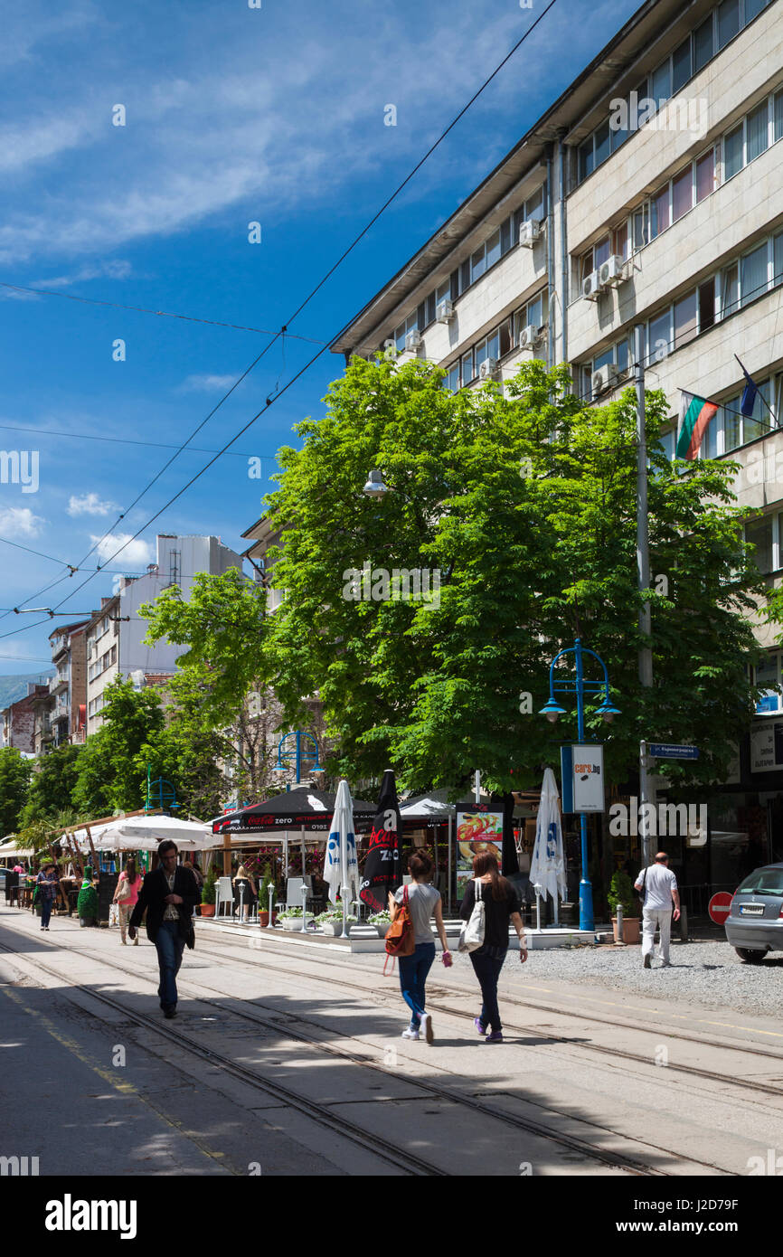 Bulgaria, Sofia, Vitosha Boulevard, pedestrian street Stock Photo - Alamy