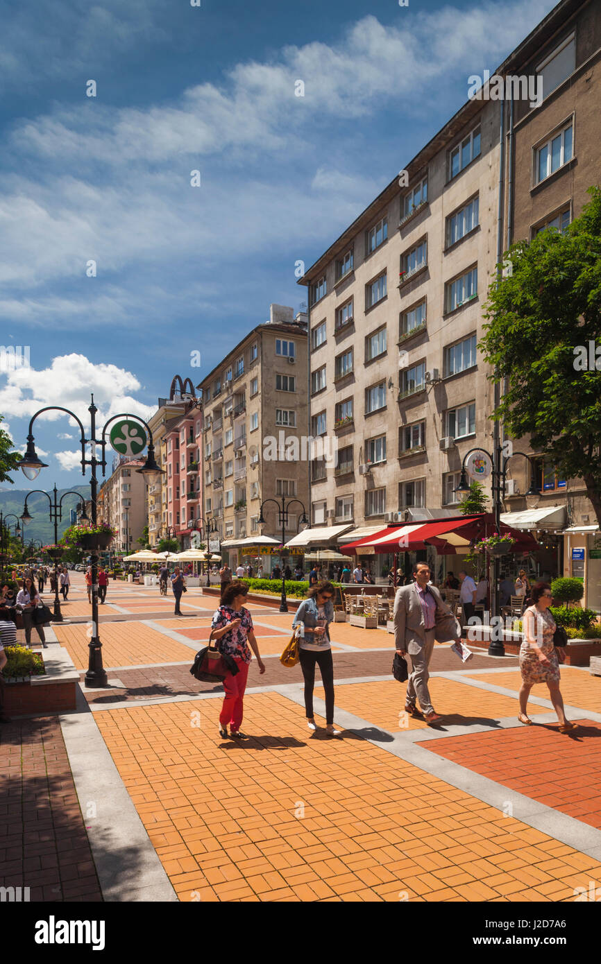 Bulgaria, Sofia, Vitosha Boulevard, pedestrian street Stock Photo - Alamy