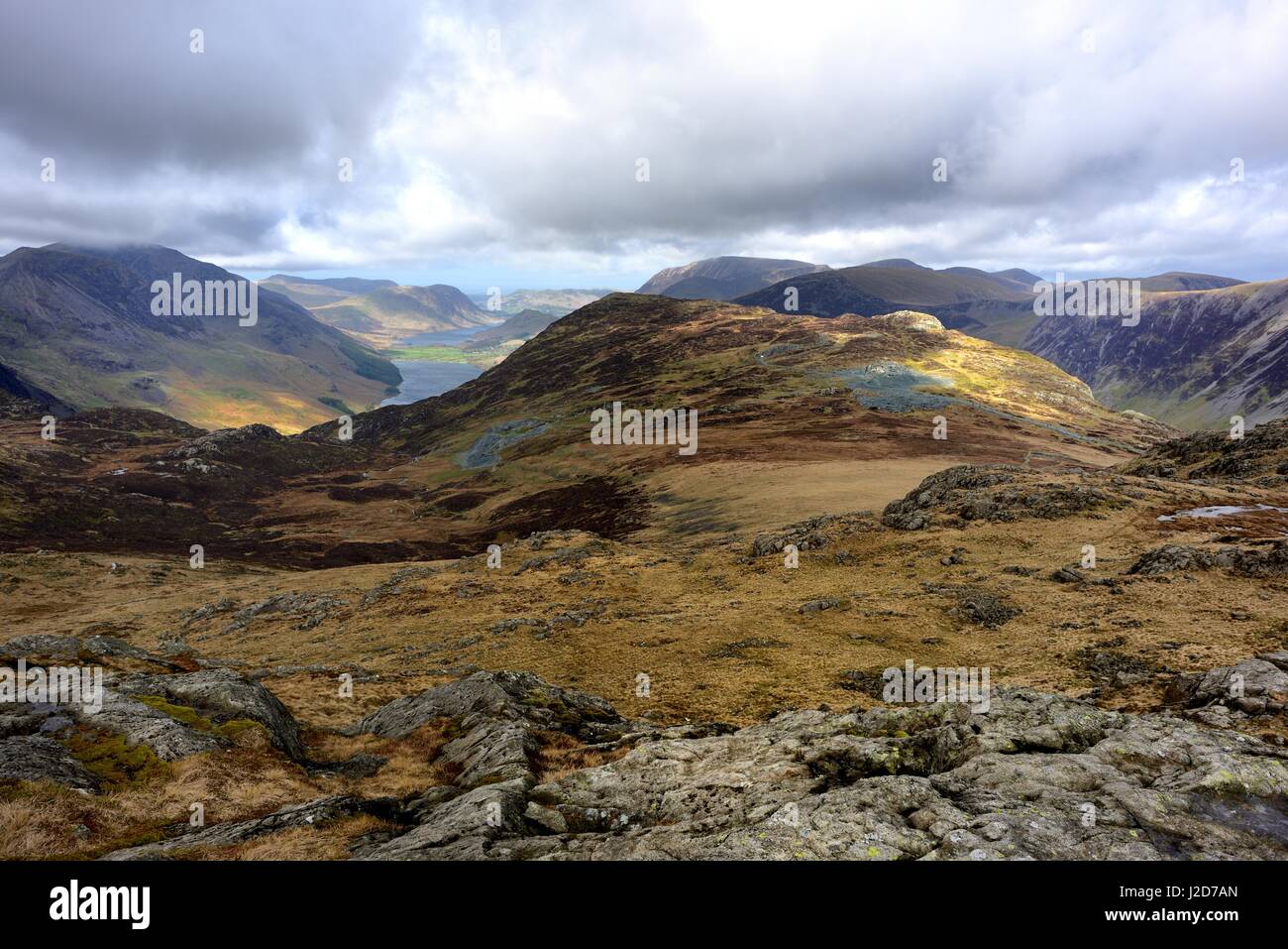 Low Clouds over teh High Stile Ridge Stock Photo - Alamy
