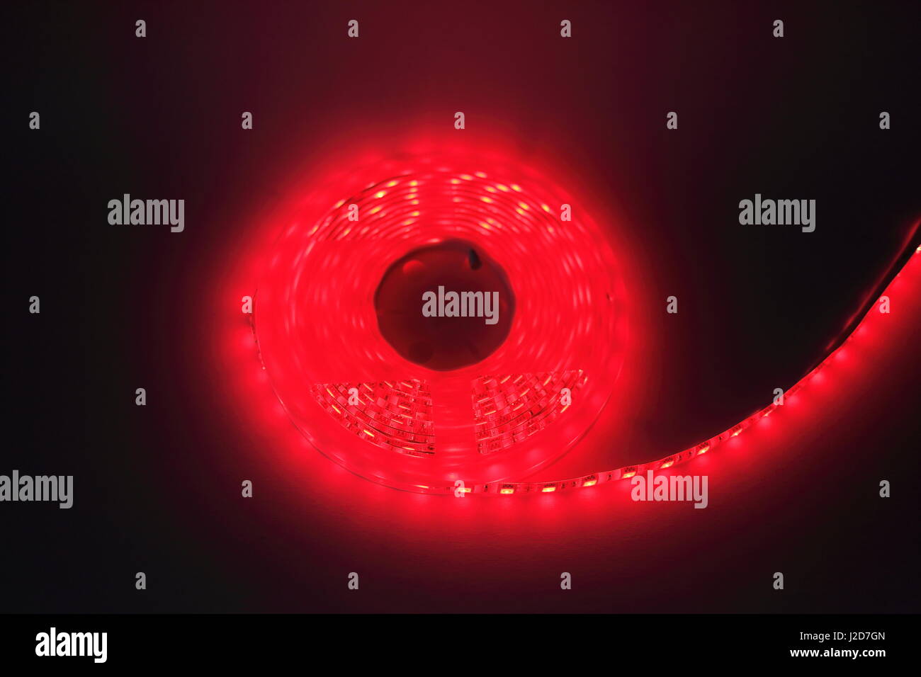 Red LED strip light Stock Photo - Alamy