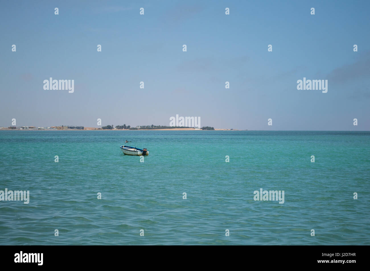 Long Bay with Turquoise Sea in Walvisbay, Namibia Stock Photo - Alamy