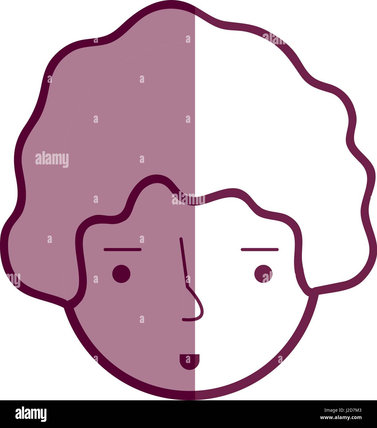 contour happy boy head delivery man Stock Vector Image & Art - Alamy