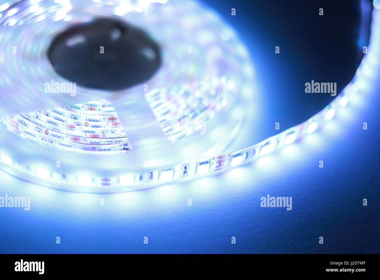 White LED strip light Stock Photo - Alamy