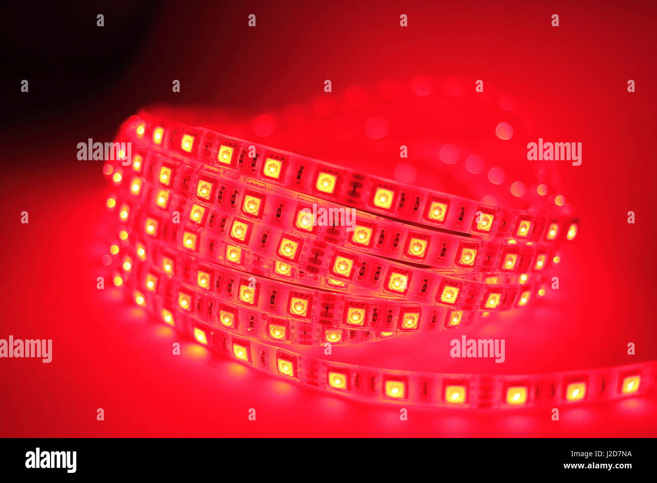 Red led strips hi-res stock photography and images - Alamy