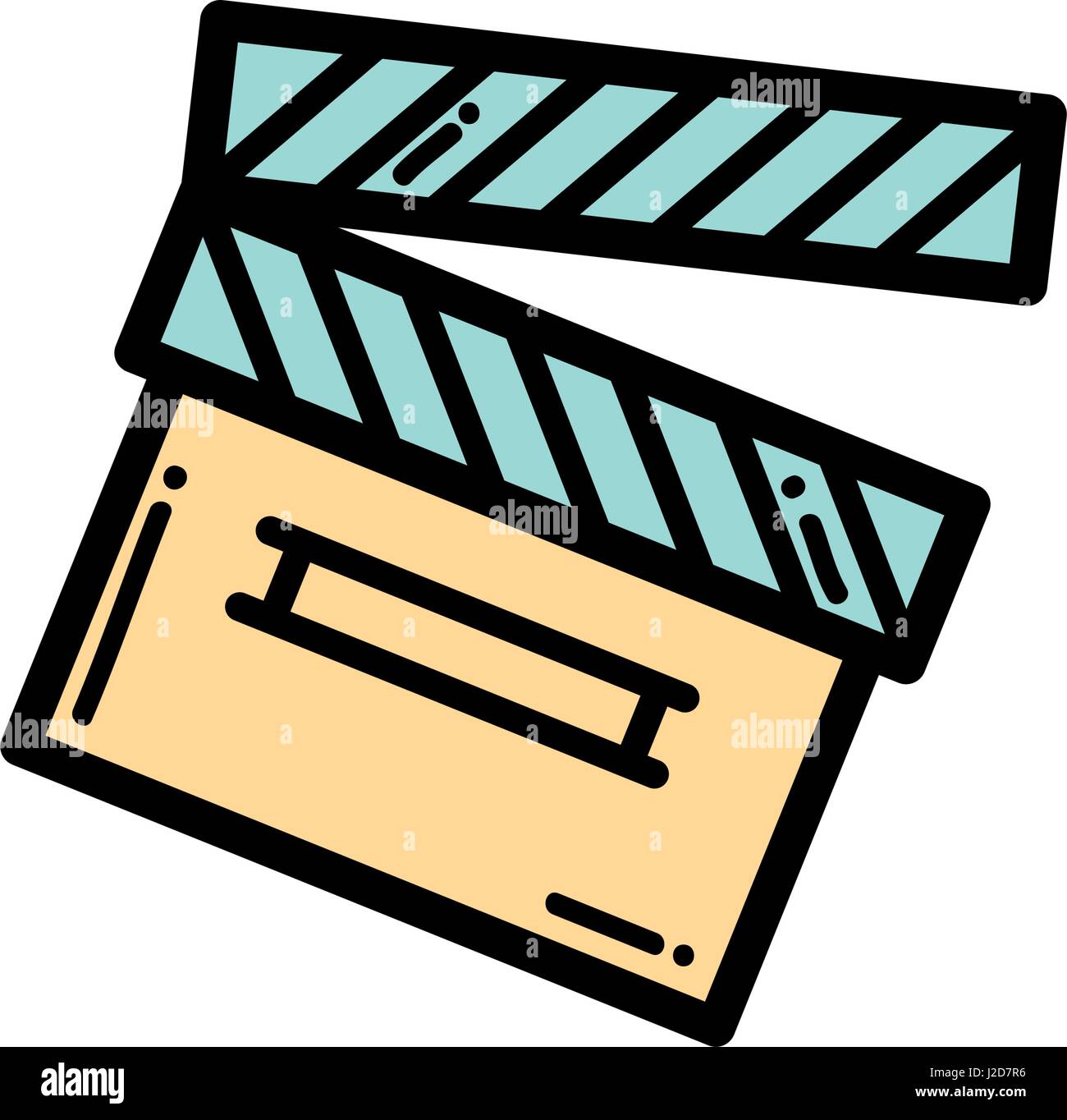 clapper board action video filmstrips Stock Vector Image & Art - Alamy