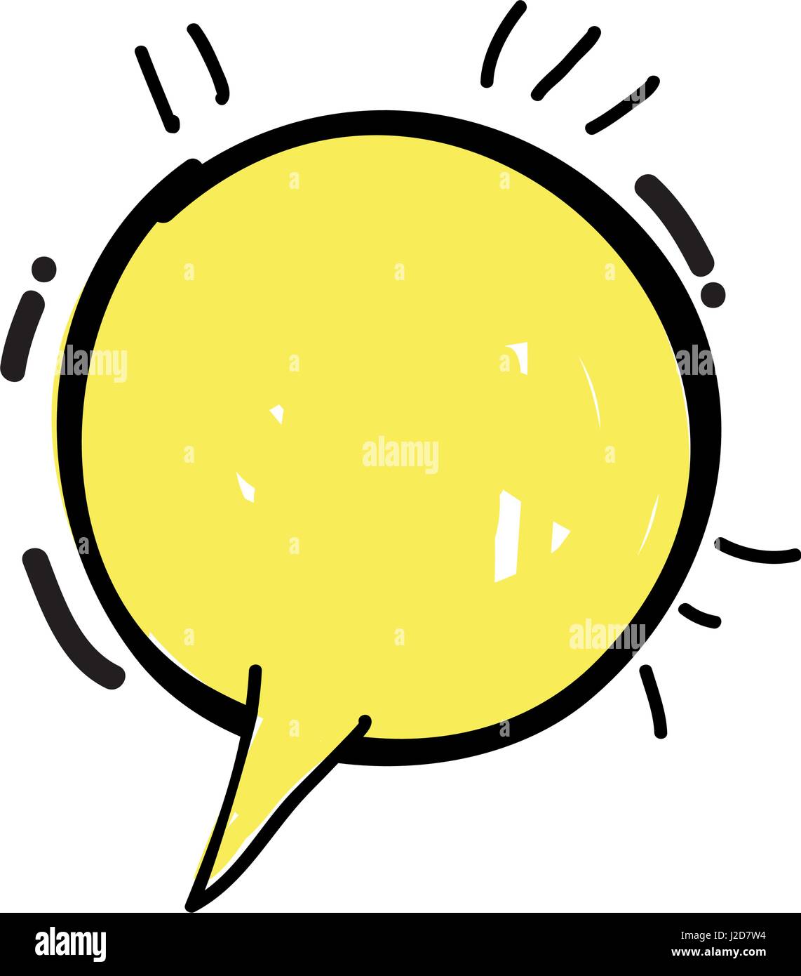 Yellow chat bubble icons Stock Vector Images - Alamy