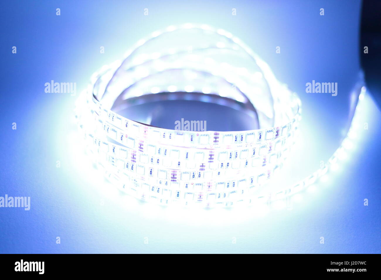 White LED strip light Stock Photo - Alamy
