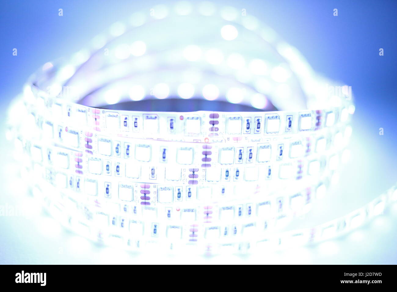 White LED strip light Stock Photo - Alamy
