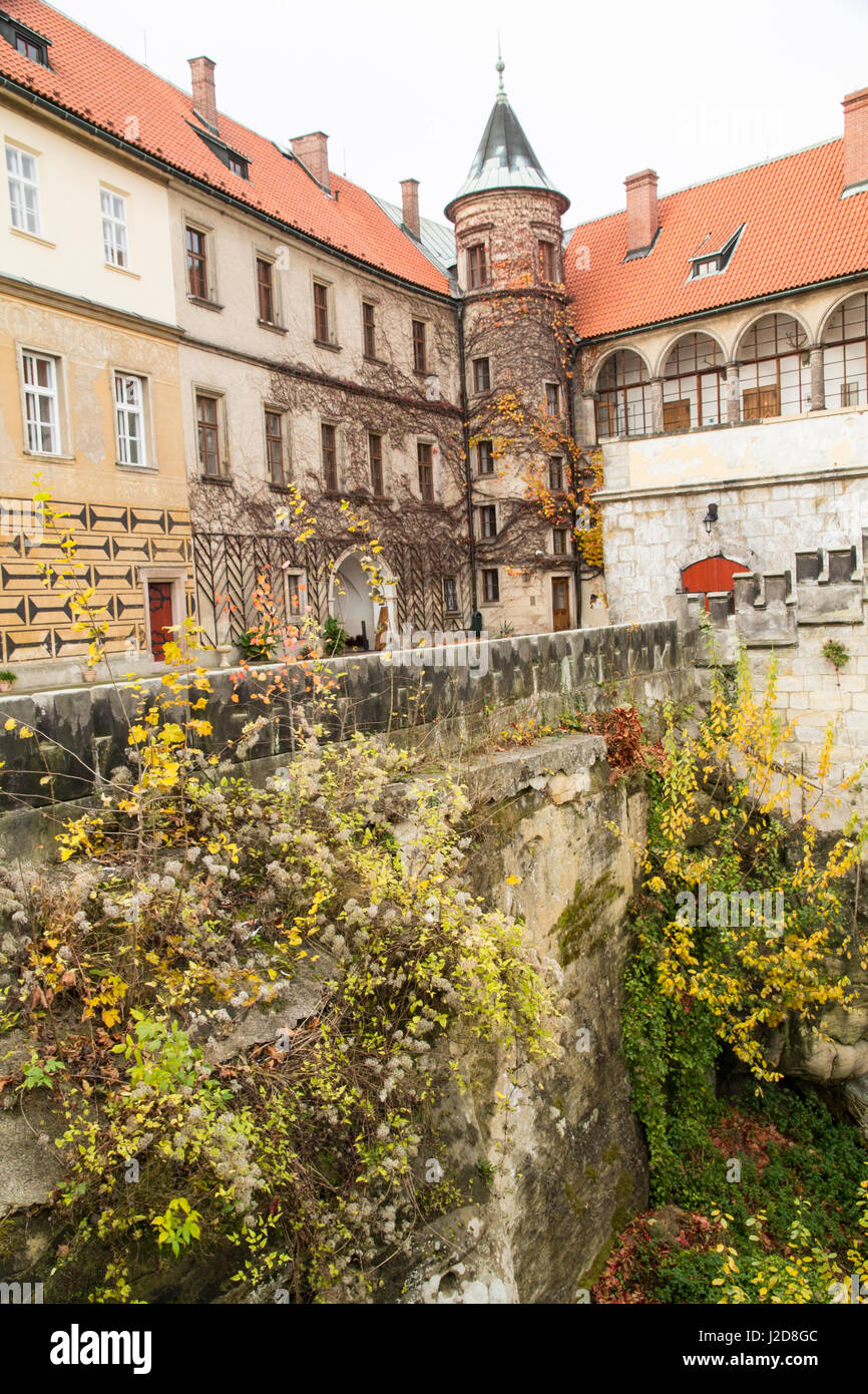 Czech Republic, Liberec, Skala. The Skala castle was founded sometime ...