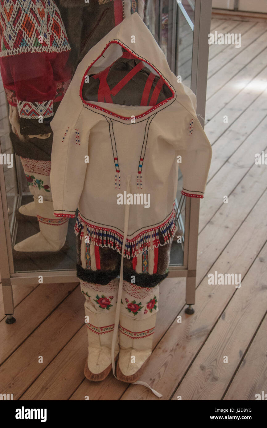 Greenland Inuit dress. Ilulissat. Greenland. Greenland Stock Photo - Alamy