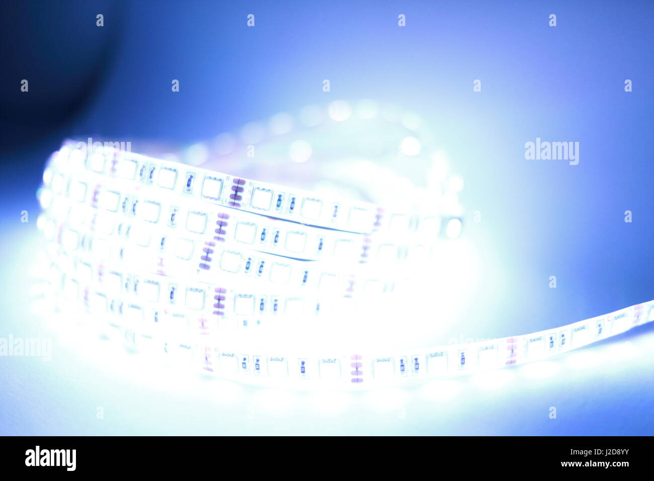 White LED strip light Stock Photo - Alamy