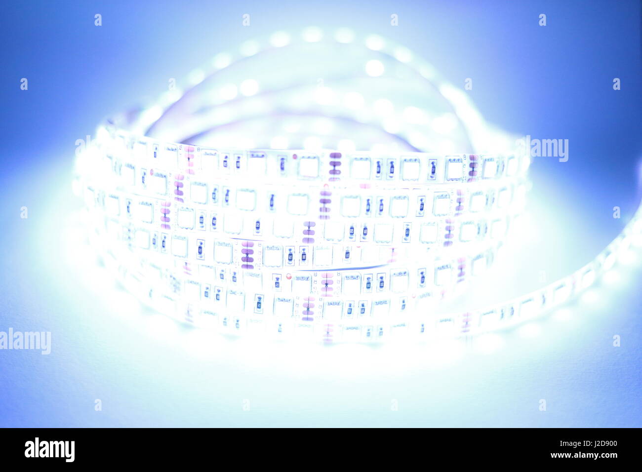 White LED strip light Stock Photo - Alamy