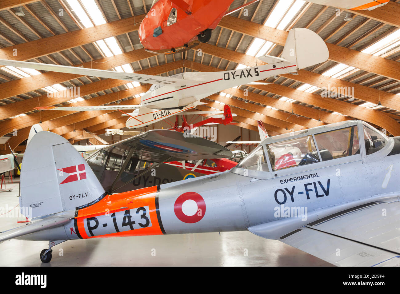 Denmark, Jutland, Stauning, Danish Collection of Vintage Aircraft ...