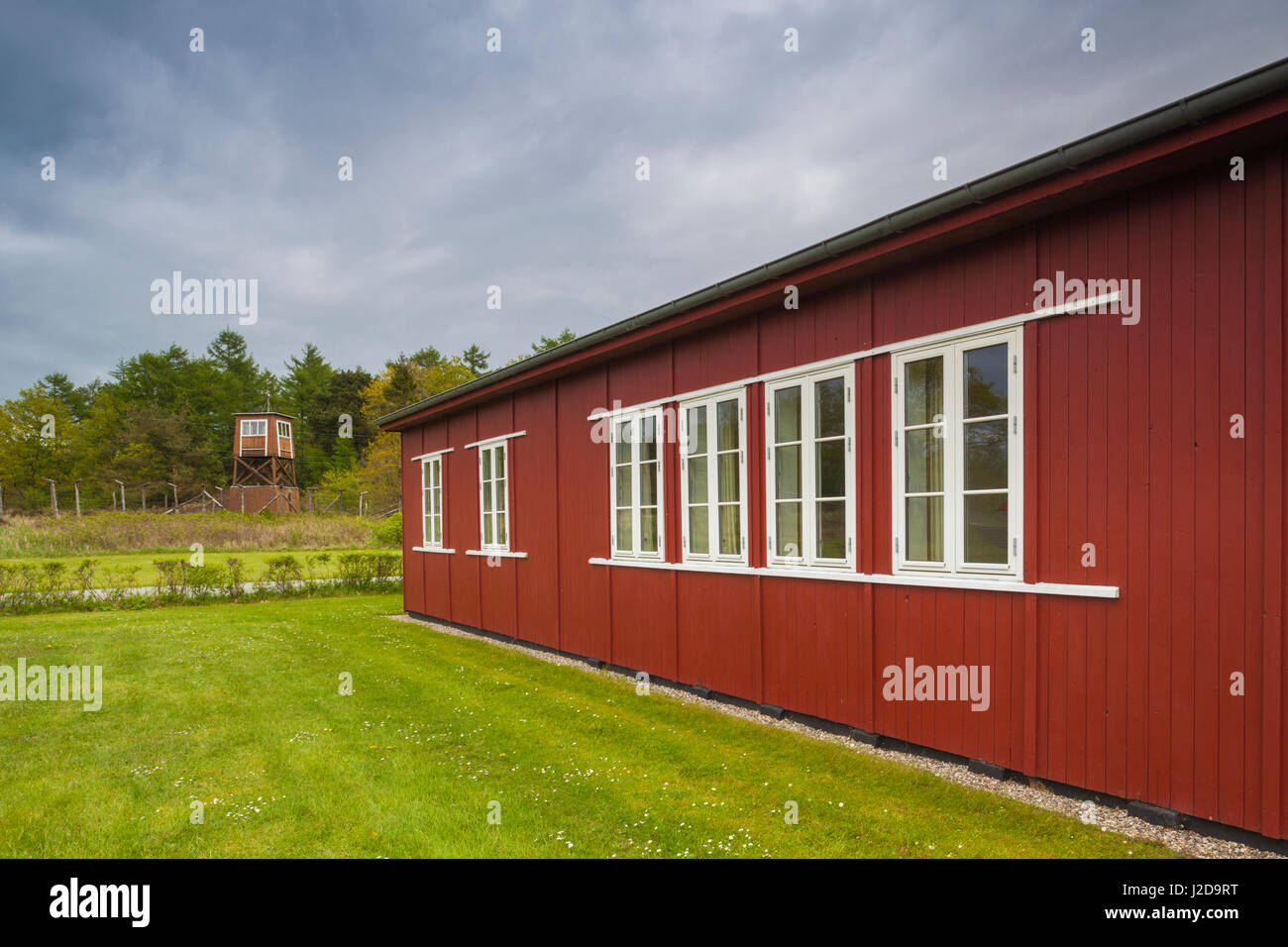 Denmark, Jutland, Padborg, Froslevlejren, former WW2-era Froslev Prison ...
