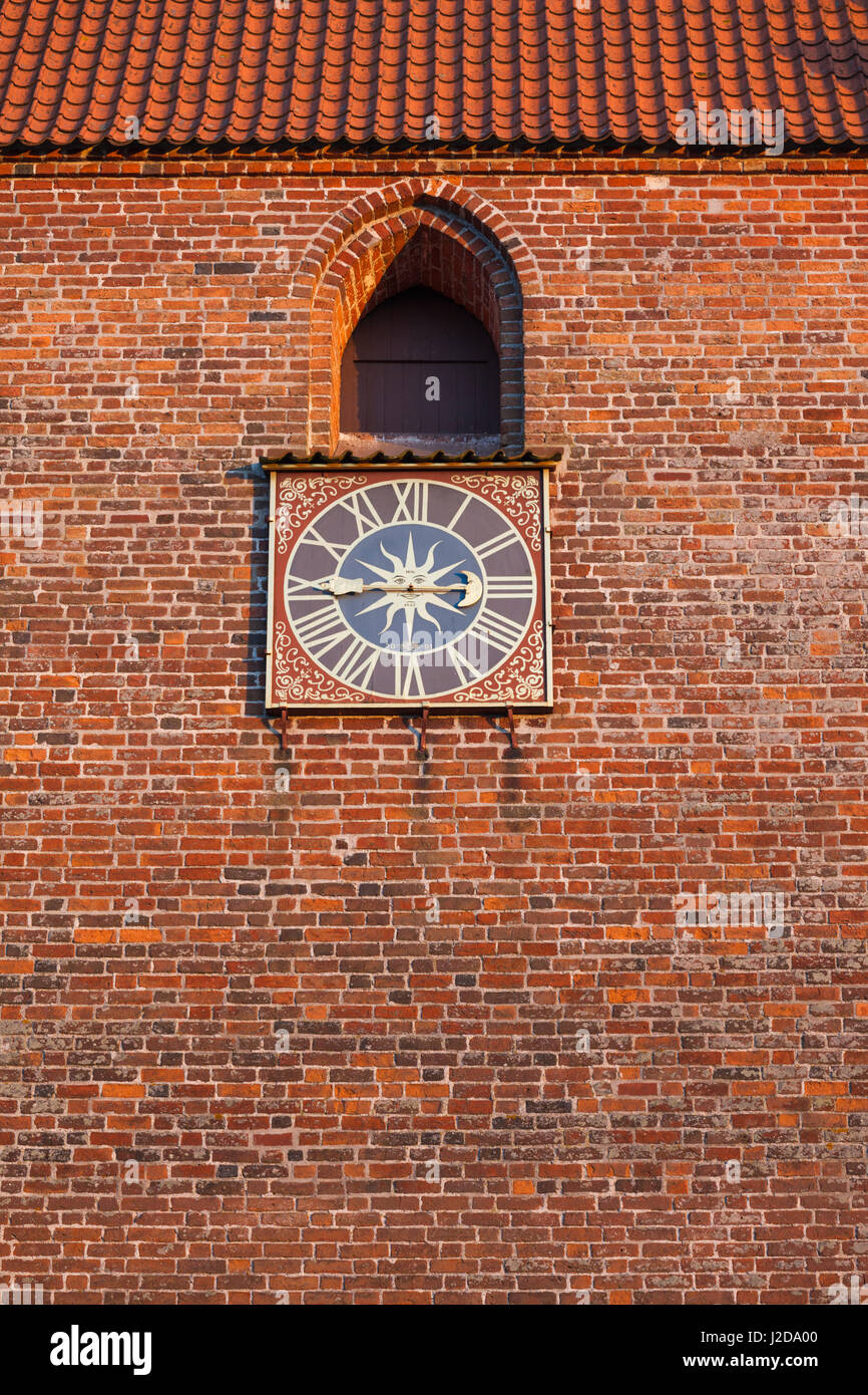 Denmark, Mon, Borre, Borre town church, sunset Stock Photo - Alamy
