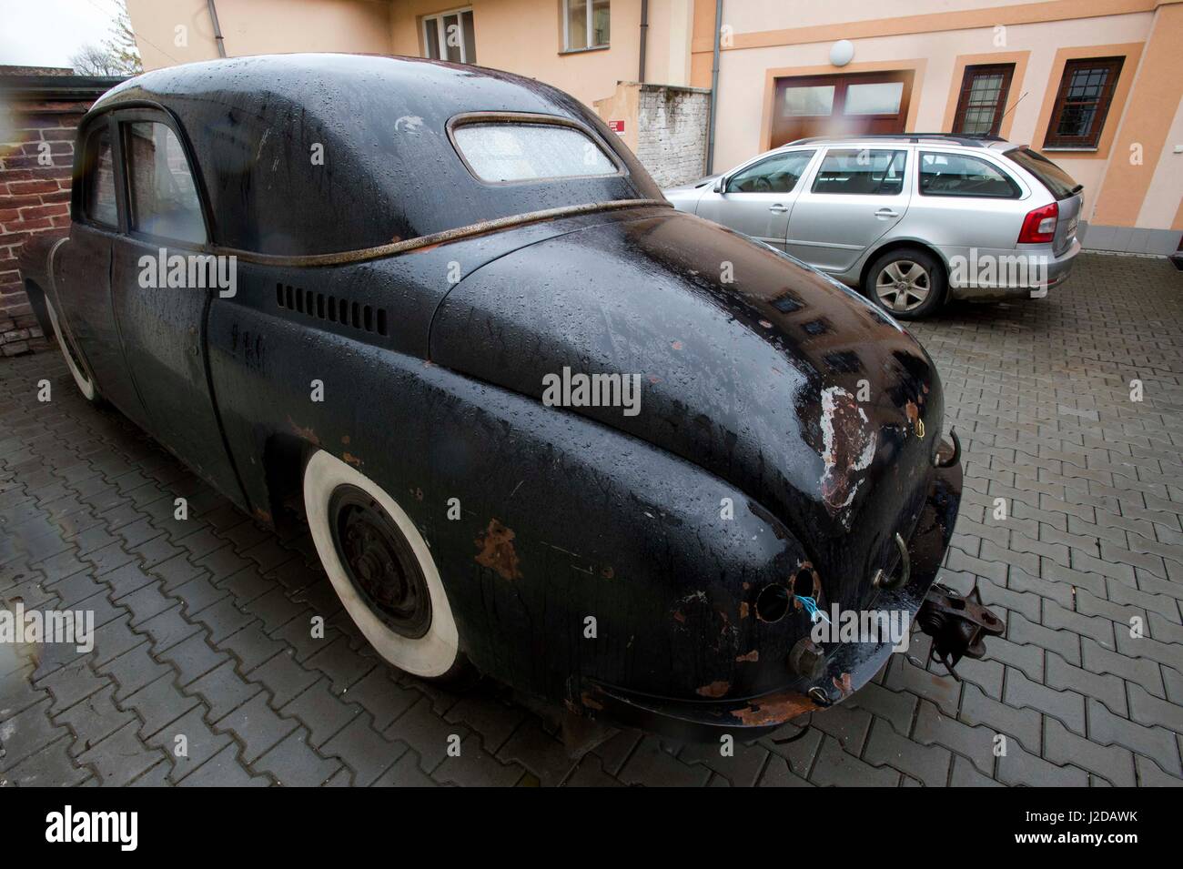 Full-size luxury car Skoda VOS, produced by the Czechoslovak automaker ...