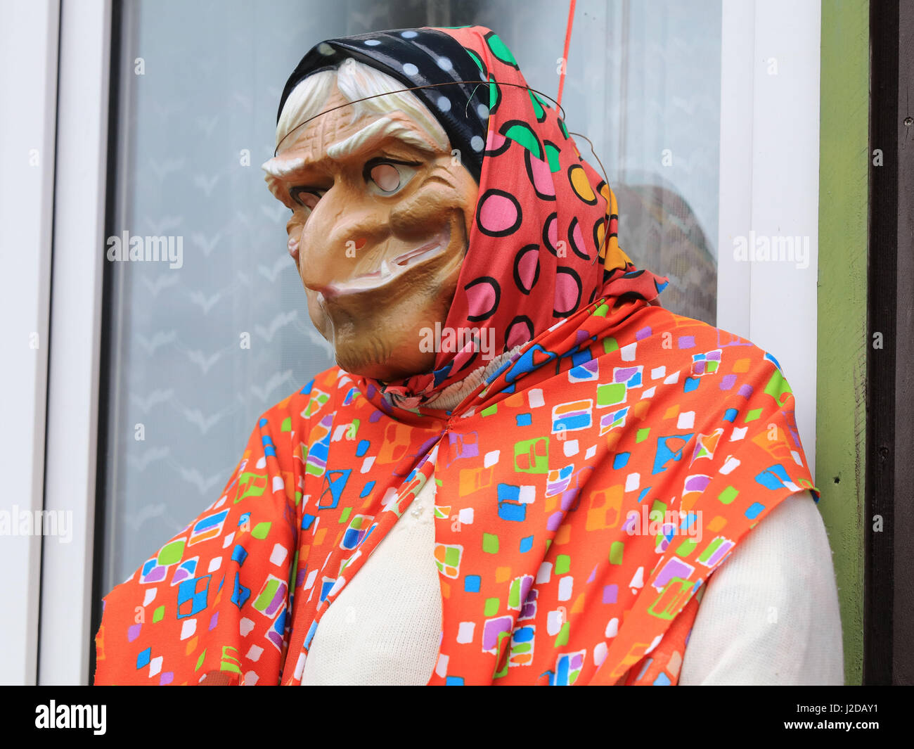 Harz Mountains, Germany. 26th Apr, 2017. Walpurgis Night witch doll ...