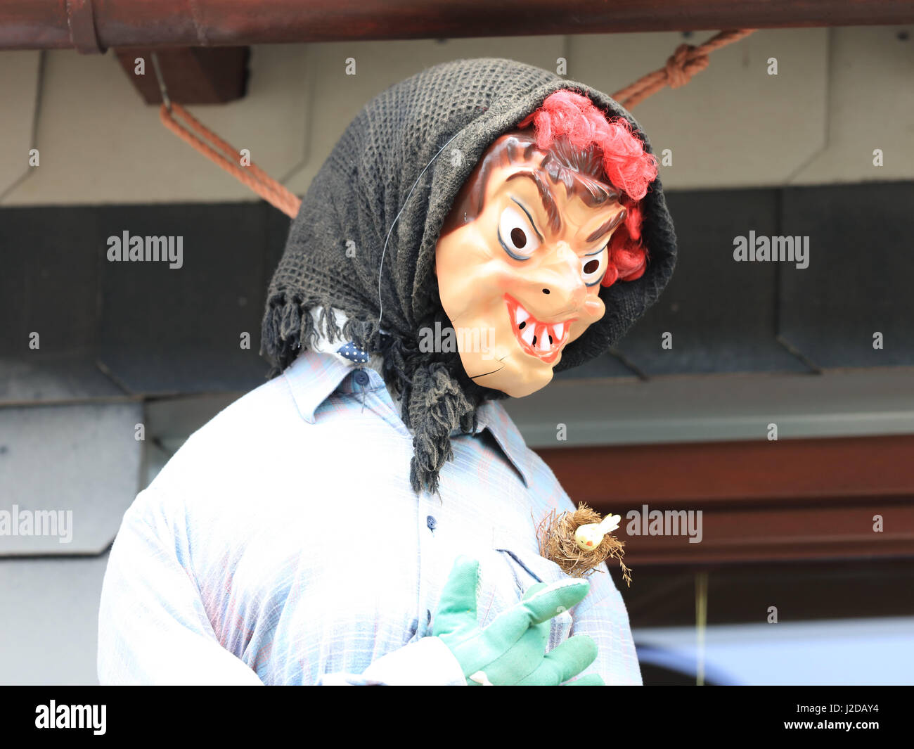 Harz Mountains, Germany. 26th Apr, 2017. Walpurgis Night witch doll ...