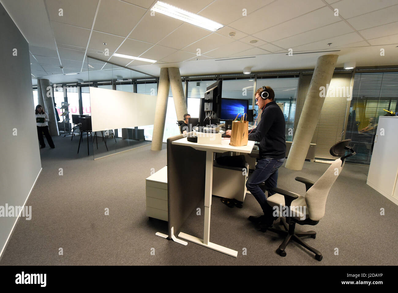 Ostrava, Czech Republic. 27th Apr, 2017. Stora Enso company launches ...