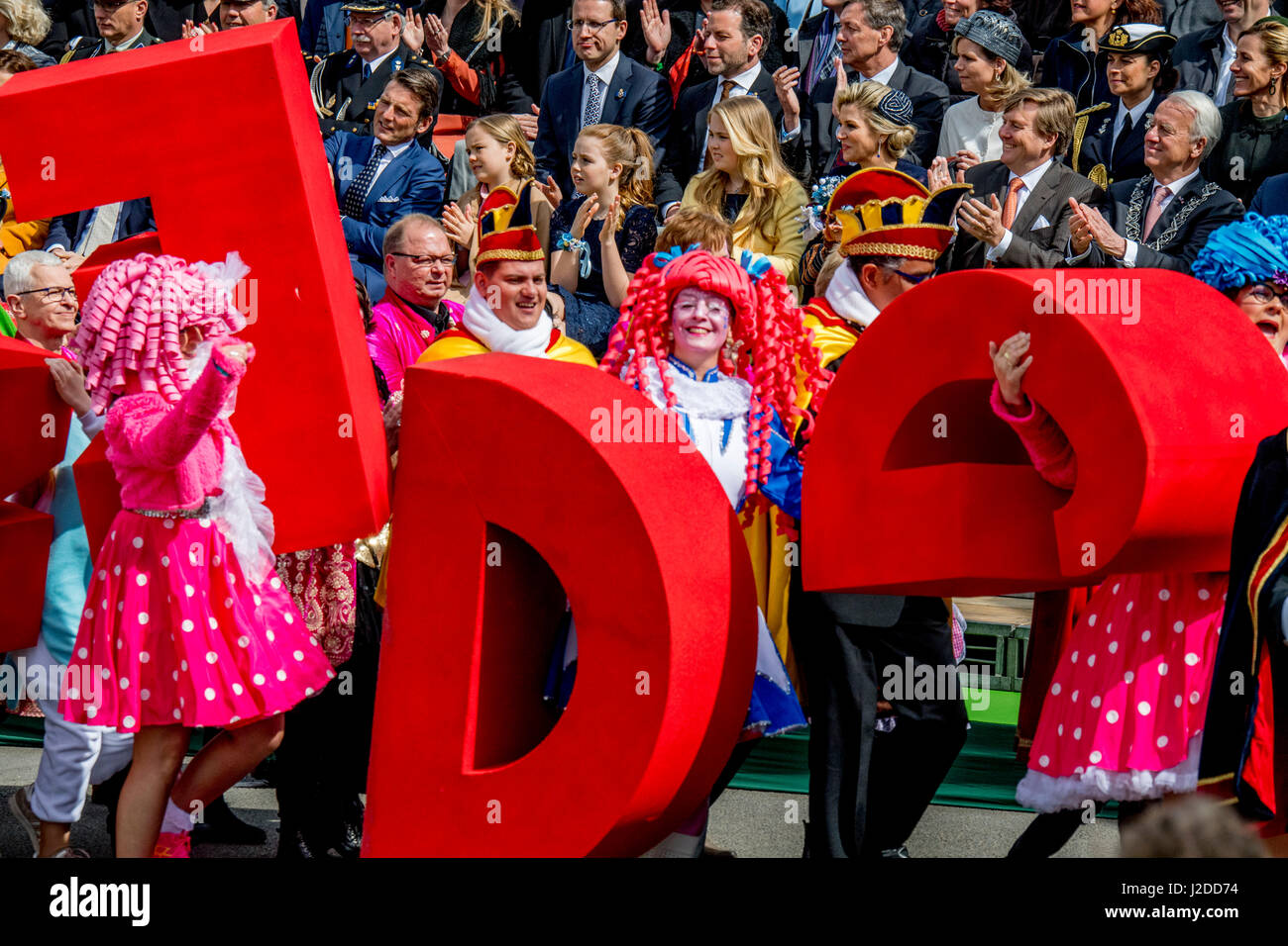 Tilburg, The Netherlands. 27th Apr, 2017. King Willem-Alexander, Queen ...